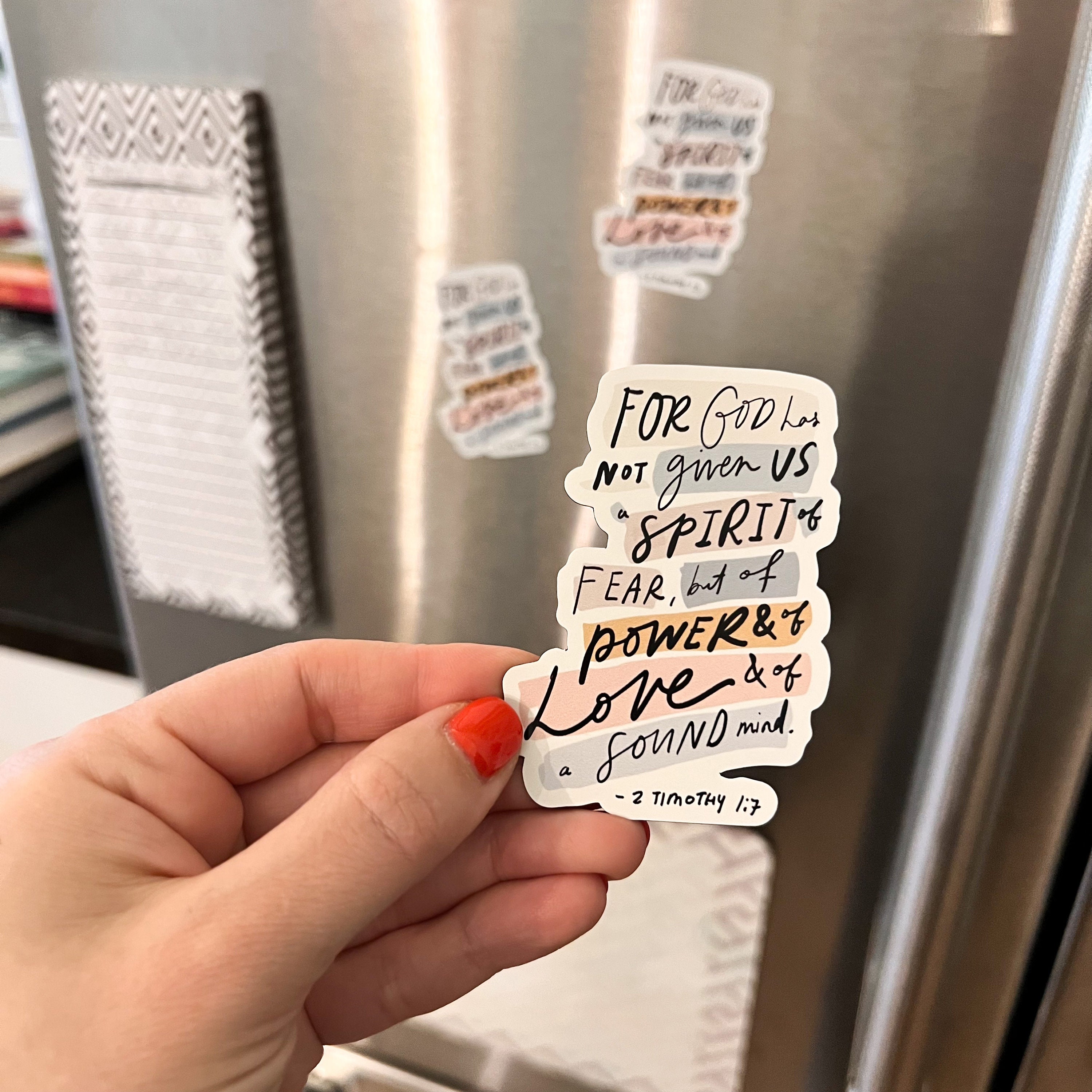 Bible Verse Magnet Christian Magnet 2 Timothy Magnet - Etsy