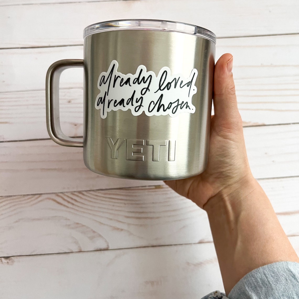Already Loved Already Chosen Sticker | Religious Stickers | Faith ...