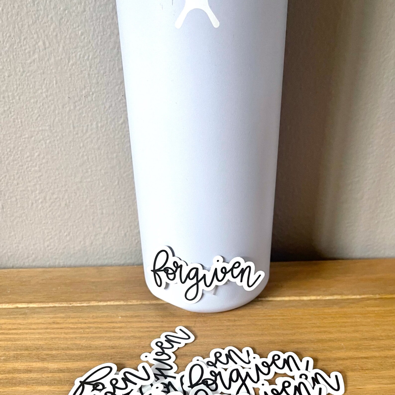 Forgiven Sticker Scripture Quotes Decal Bible Verse | Etsy