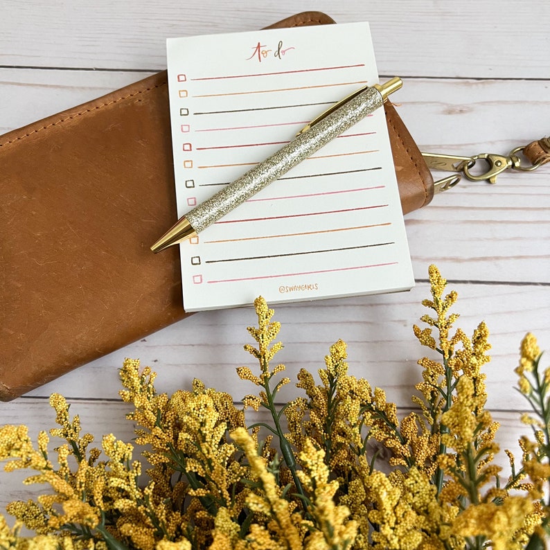 Cute to Do List Notepad | Boho Checklist Stationery - Etsy