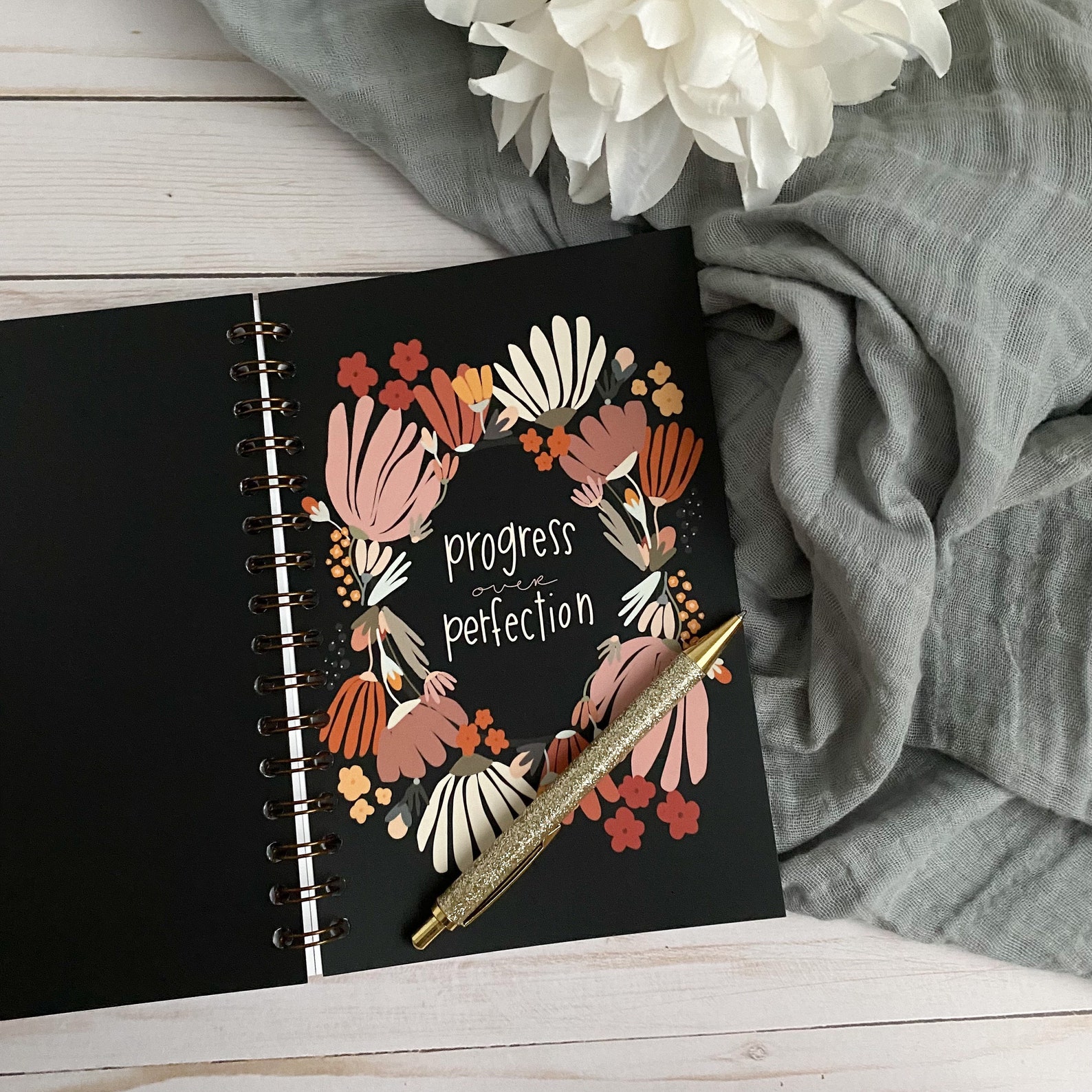 Spiral Notebooks Soft Cover Journal Inspirational Message - Etsy