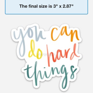 Encouraging Inspirational Stickers | Waterproof Vinyl Decals | You Can ...