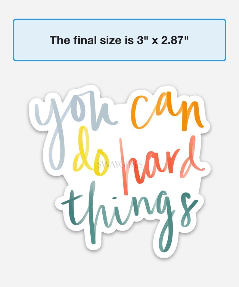 Encouraging Inspirational Stickers Waterproof Vinyl Decals - Etsy