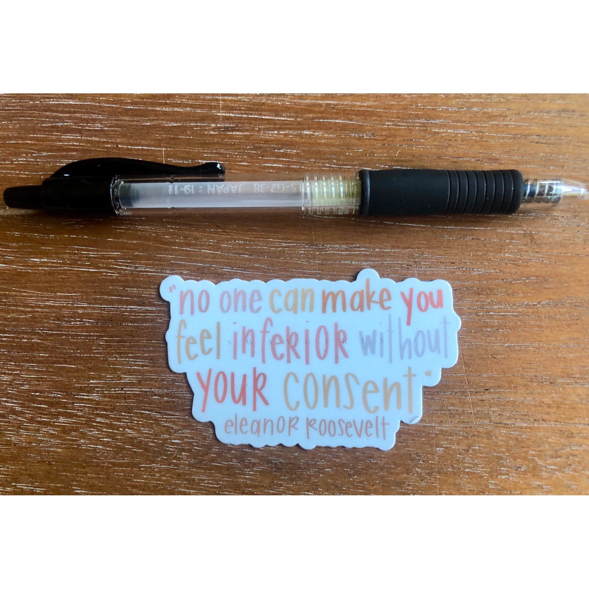 Encouraging & inspirational quotes Waterproof vinyl stickers | Etsy