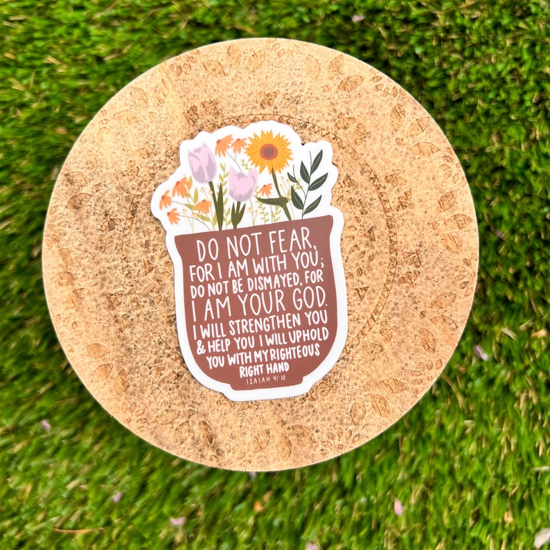 Isaiah 41:10 Sticker Bible Verse Sticker Quote Religious - Etsy