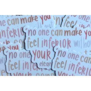 Encouraging & inspirational quotes Waterproof vinyl stickers | Etsy