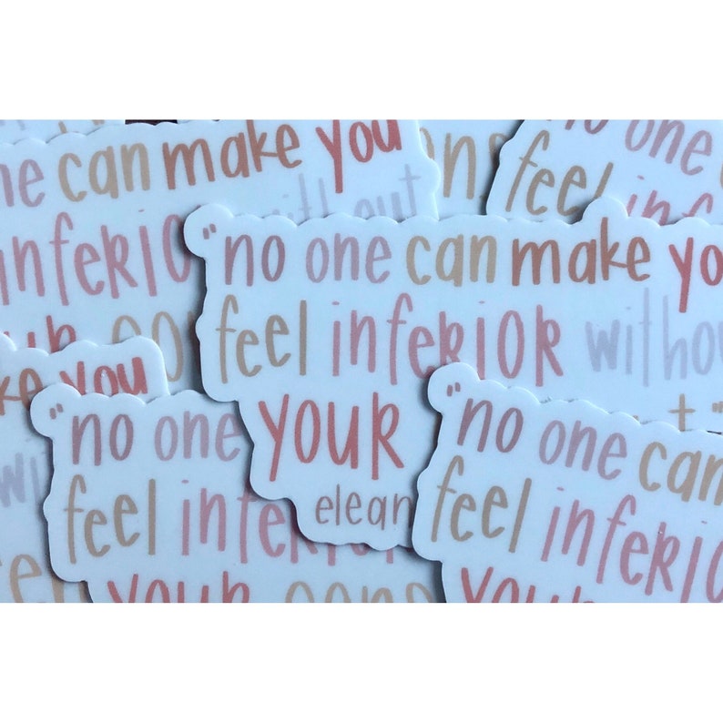 Encouraging & inspirational quotes Waterproof vinyl stickers | Etsy