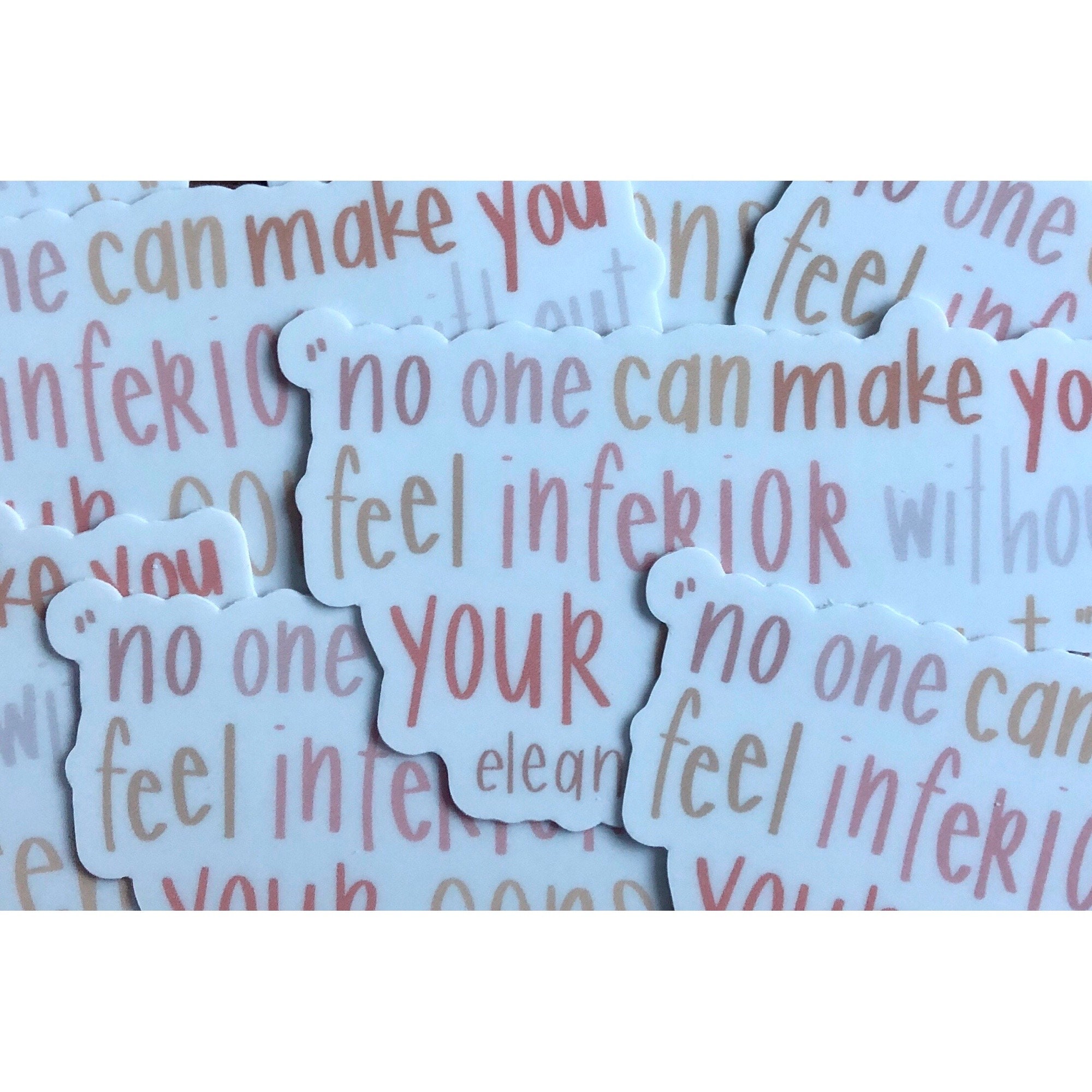 Encouraging & inspirational quotes Waterproof vinyl stickers | Etsy