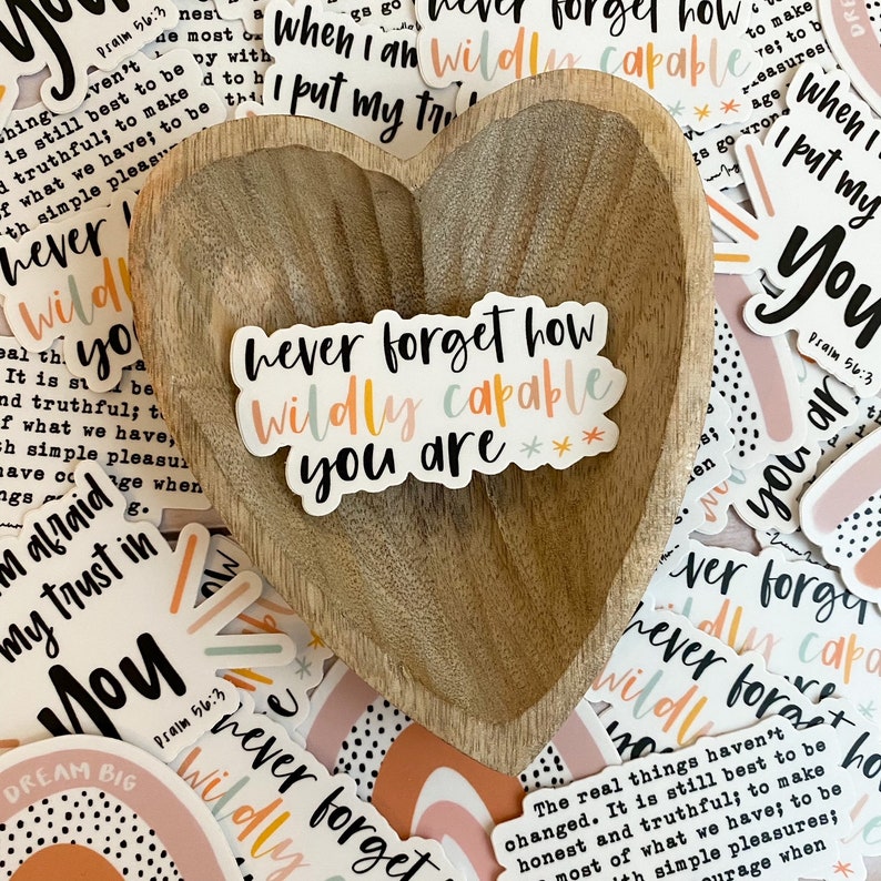 Sticker Quotes Inspirational Decals Waterproof Stickers - Etsy