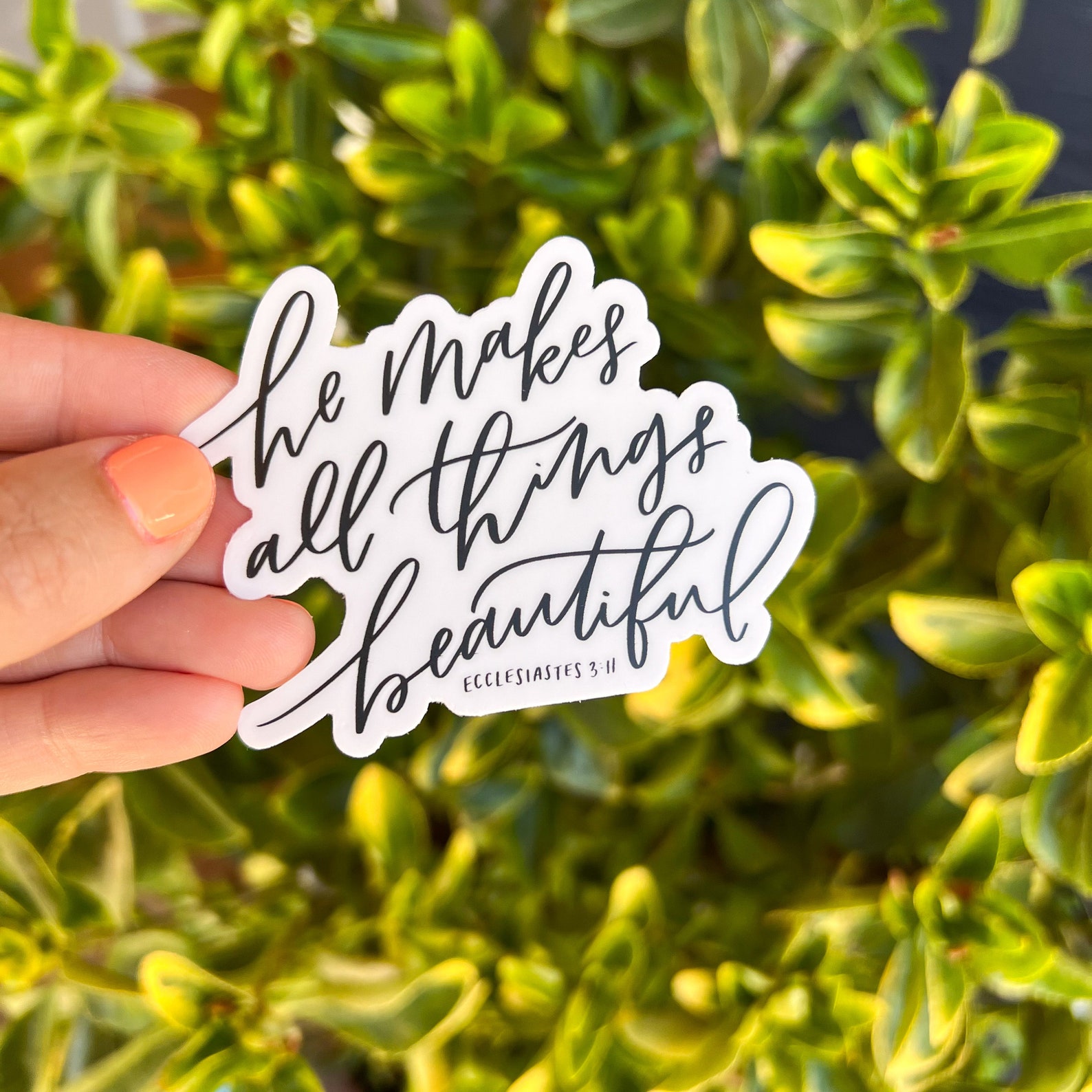 God Stickers He Makes All Things Beautiful Decal - Etsy