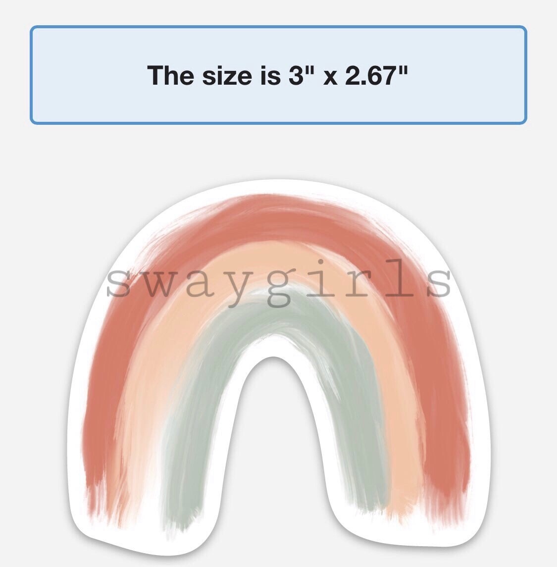 Pastel Rainbow Sticker Waterproof Vinyl Stickers for Laptop | Etsy