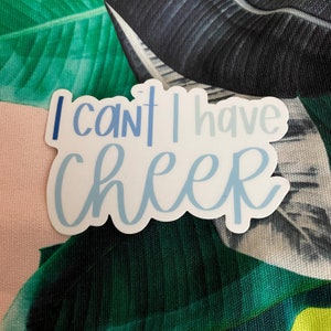 Cheer Sticker Cheerleader Decal Waterproof Vinyl Stickers - Etsy