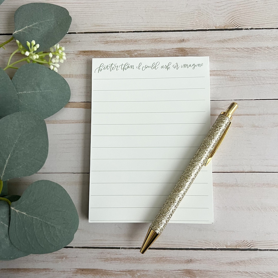 Christian Notepads | Faith Notes | to Do Notepad | Personalized Notepad ...