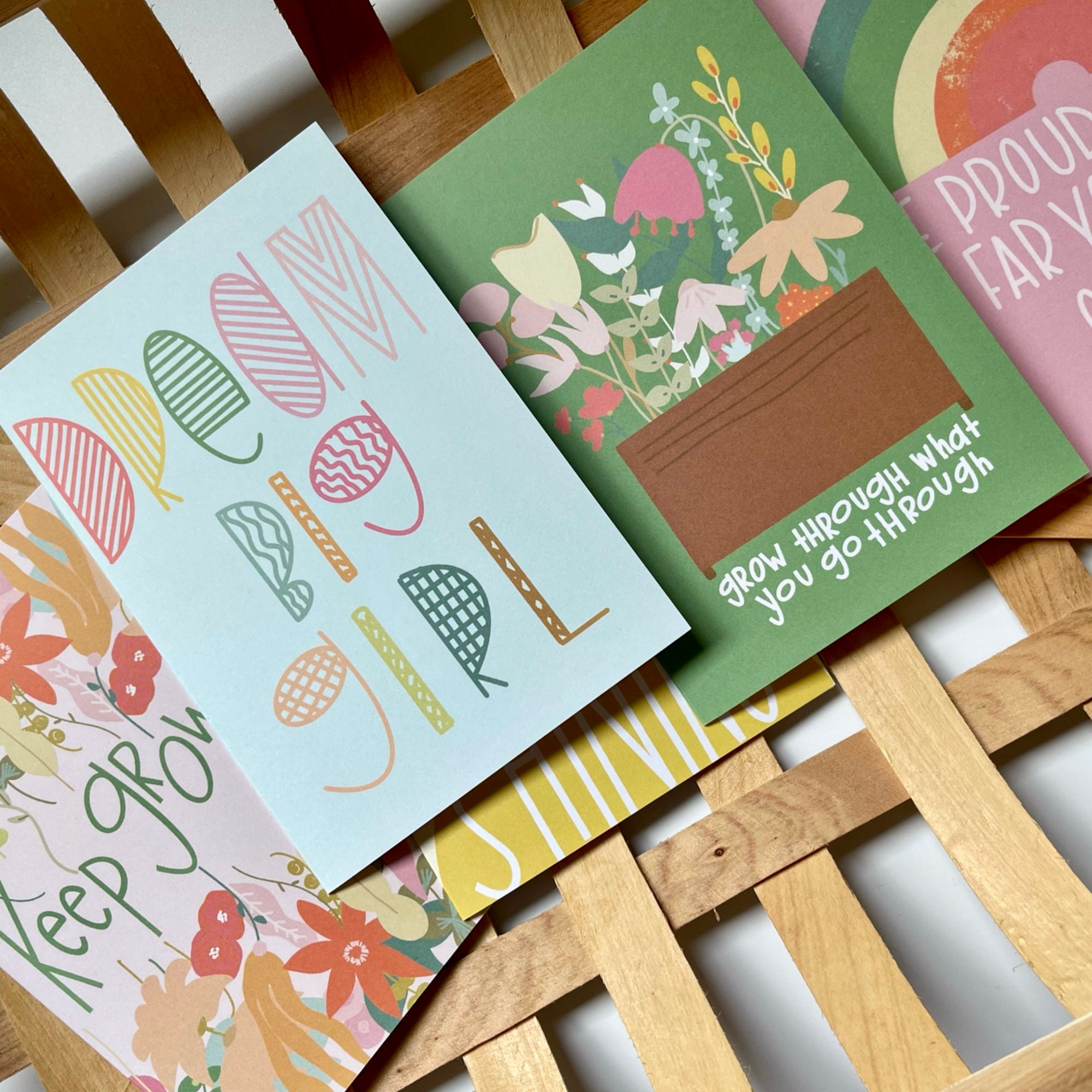 Inspirational Greeting Card Set | Encouraging Quotes Postcards | Set of ...