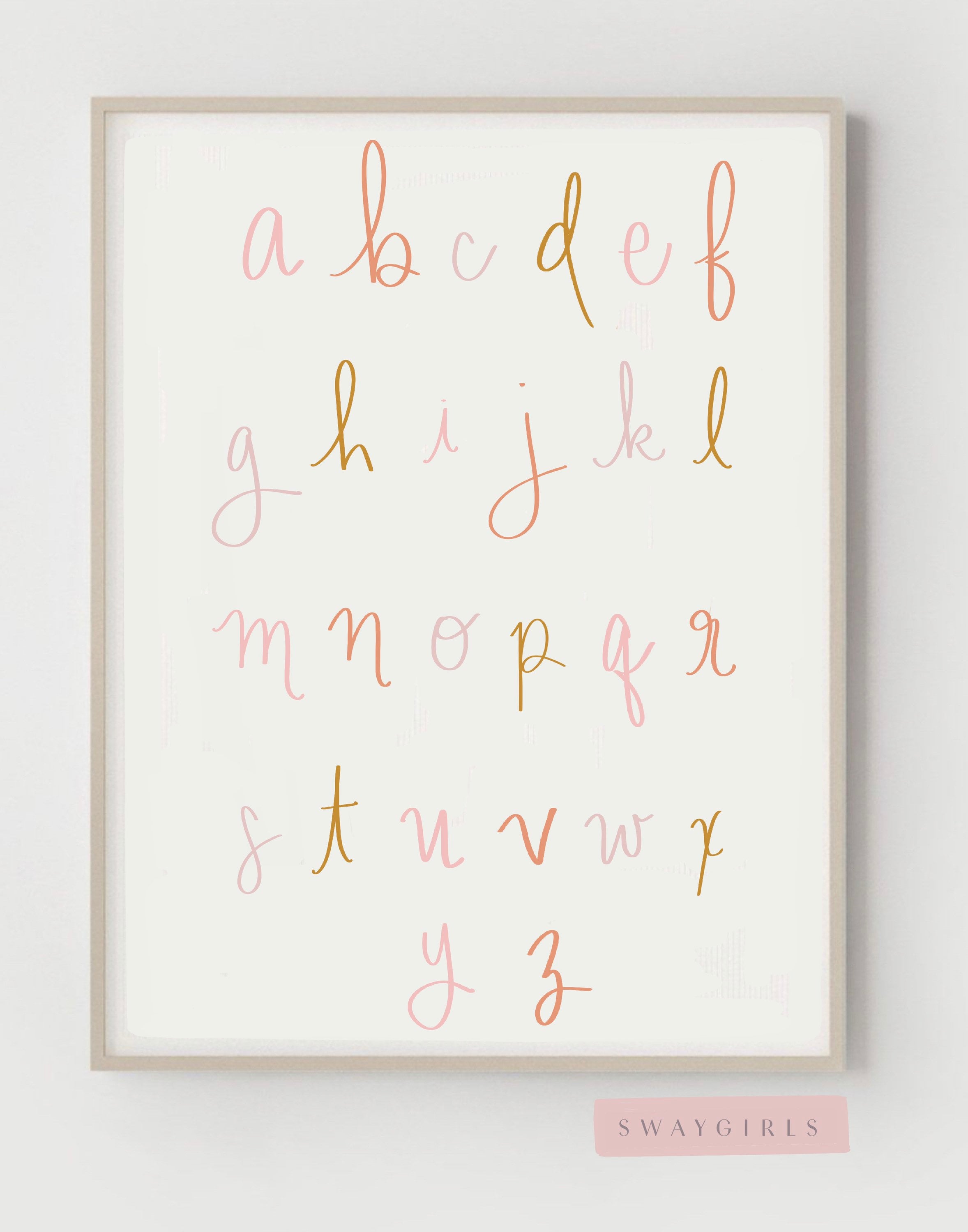 Nursery printable wall art Set of 3 boho rainbow & alphabet | Etsy