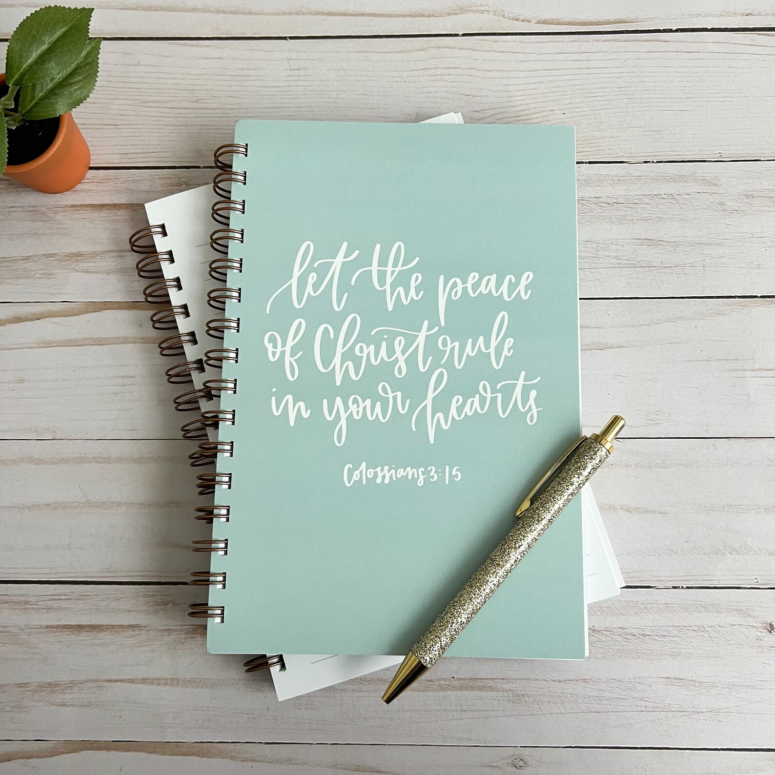 Spiral Notebooks Soft Cover Journal Faith Notebook Peace - Etsy