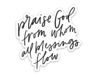 Praise God Sticker - Etsy