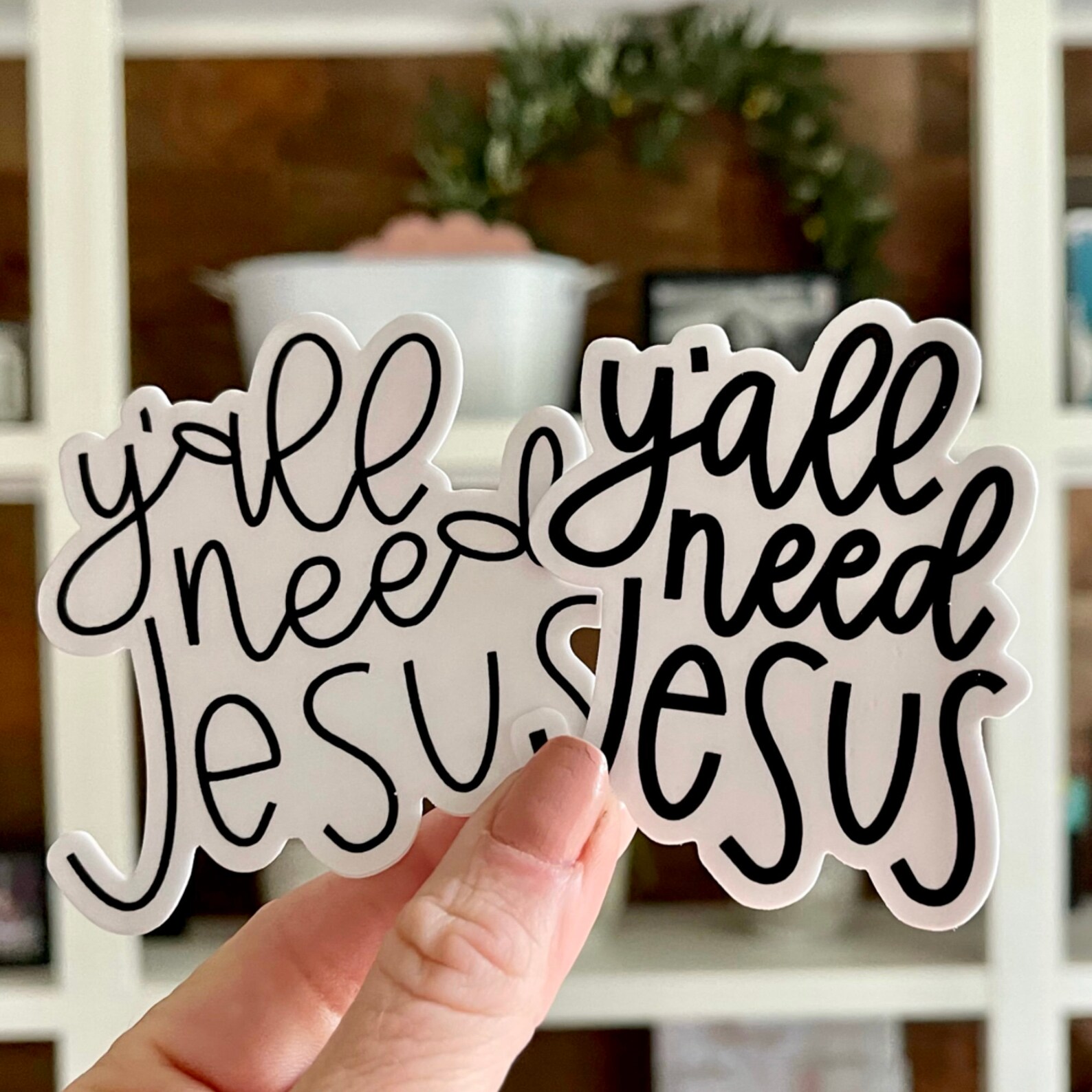 Y'all Need Jesus Sticker Faith Sticker Christian - Etsy