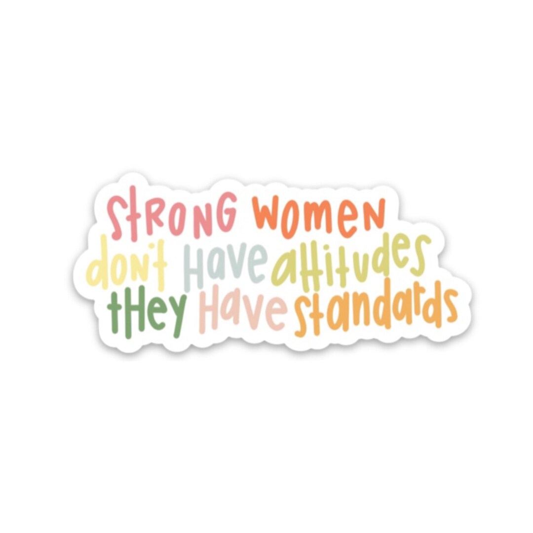Feminist Sticker | Strong Women Affirmation Decal | Inspirational ...