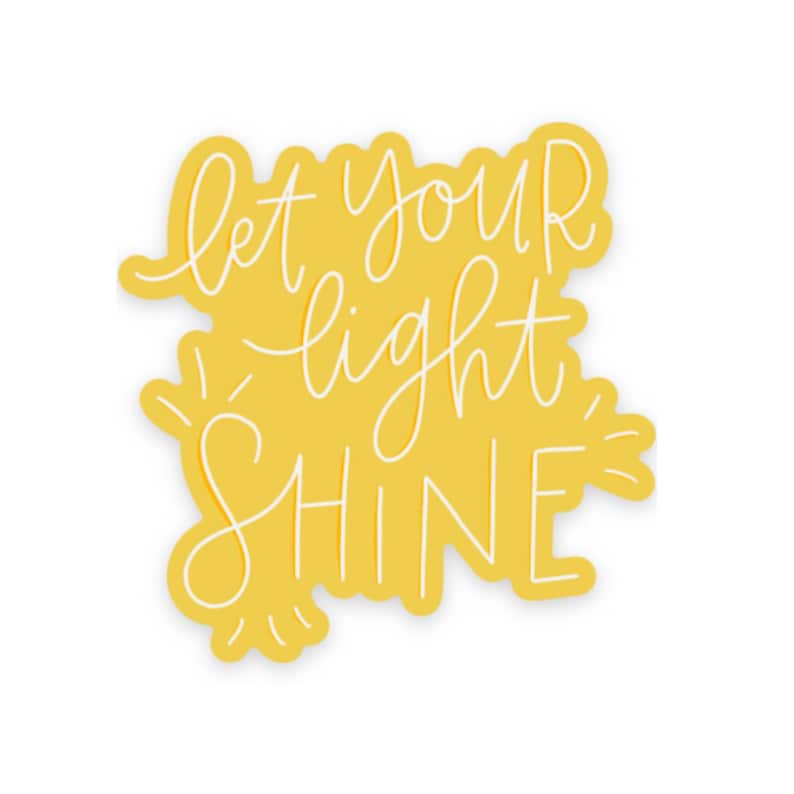 Let Your Light Shine Sticker: Waterproof Christian Decal - Etsy