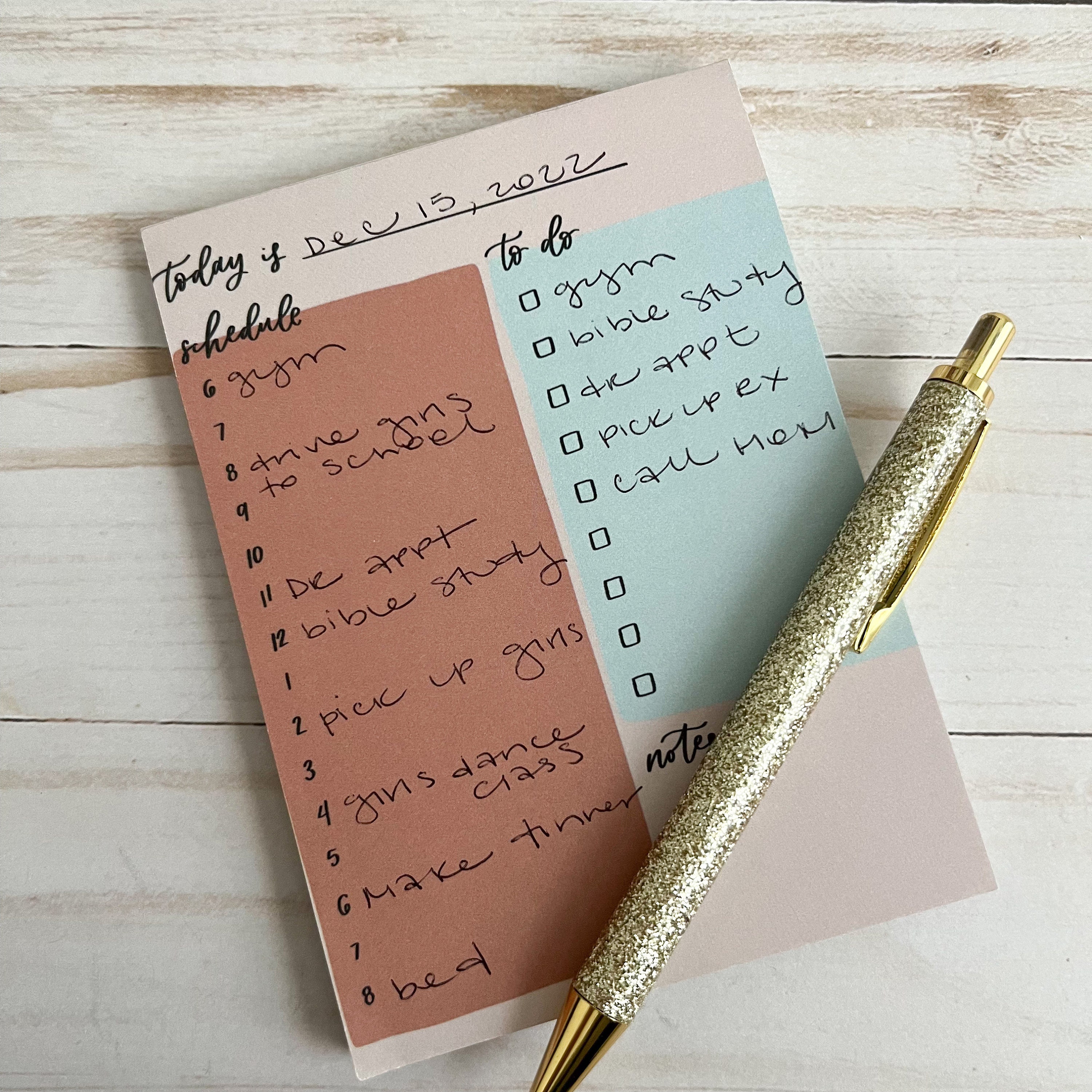 Daily Planner Notepad to Do List Notepad Undated Planner - Etsy