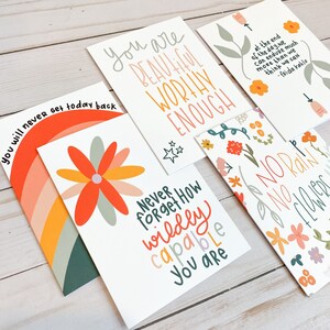 Inspirational Greeting Card Set | Encouraging Quotes Postcards | Set of ...