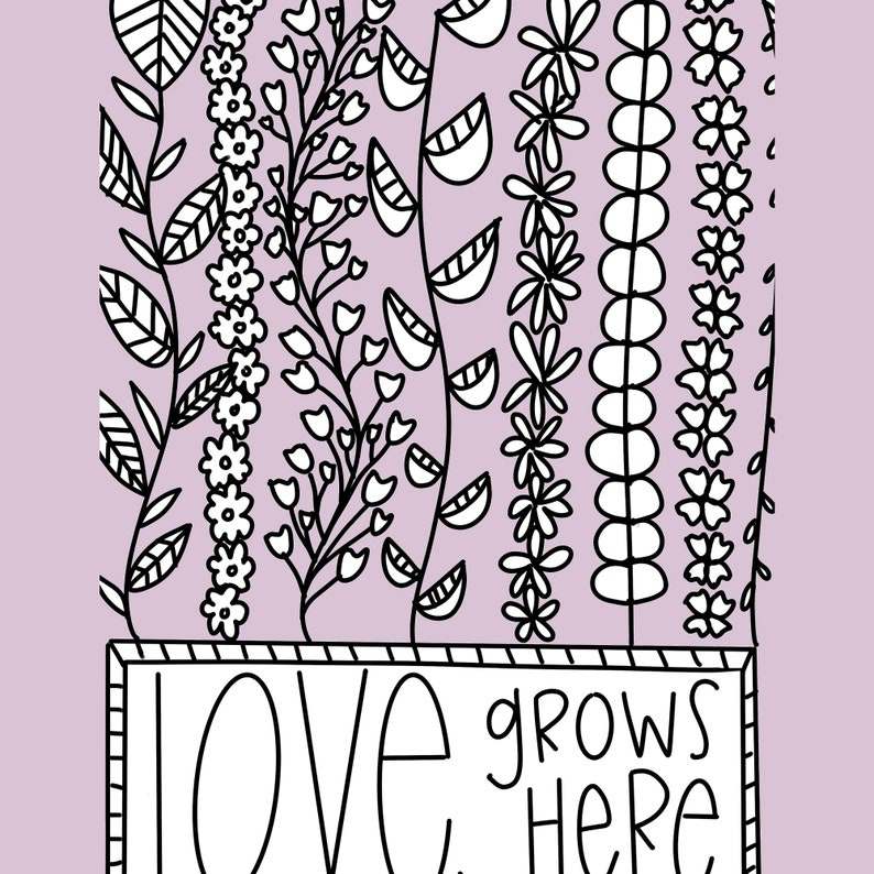 Floral Coloring Book Pages: 23 Unique Designs (digital Download) - Etsy