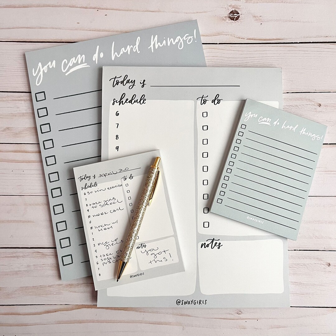 Daily Planner Notepad | to Do List Notepad | Undated Planner | Daily ...