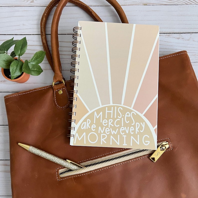 Spiral Notebooks | Christian Notebook | Bible Journal | His Mercies Are ...