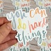 Encouraging Inspirational Stickers | Waterproof Vinyl Decals | You Can ...