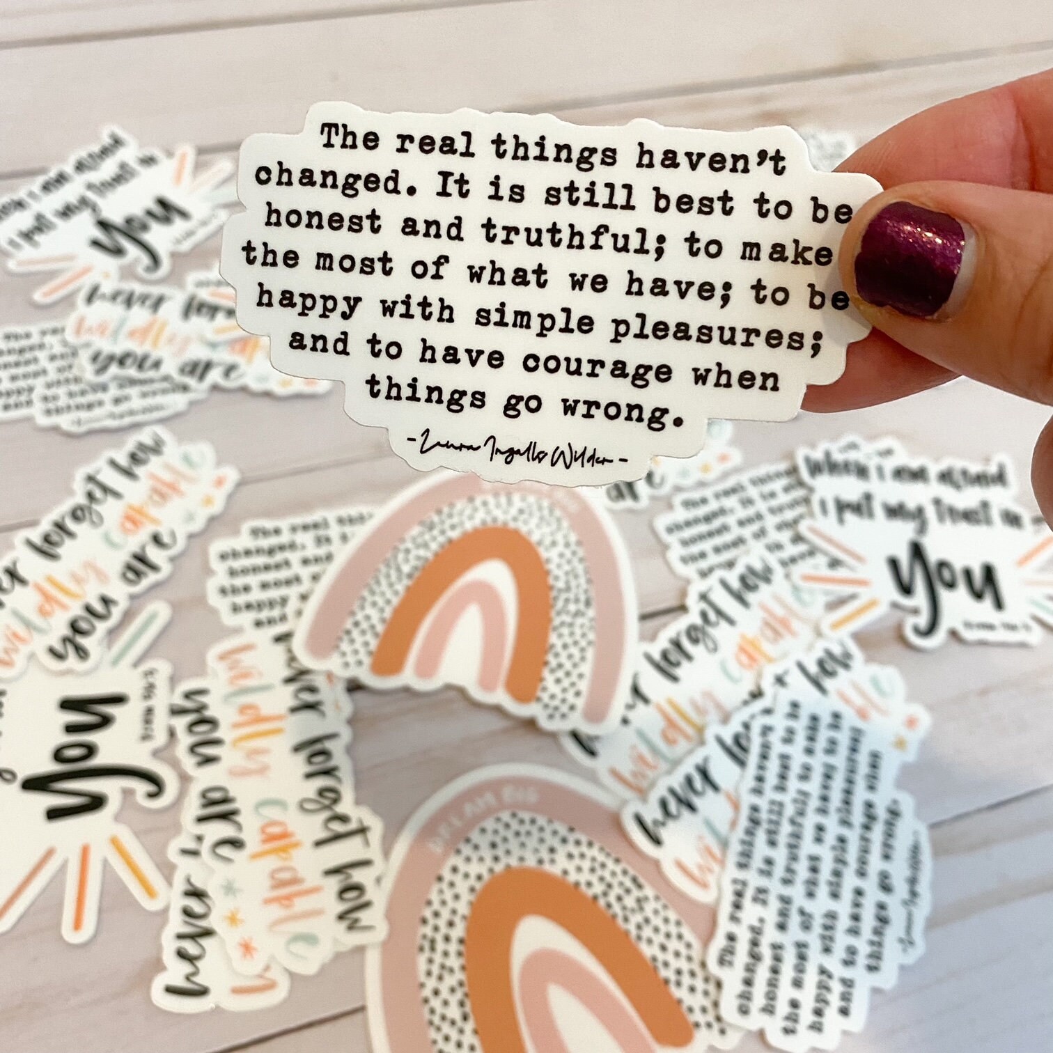 Encouraging Sticker Waterproof Vinyl Stickers Laura | Etsy