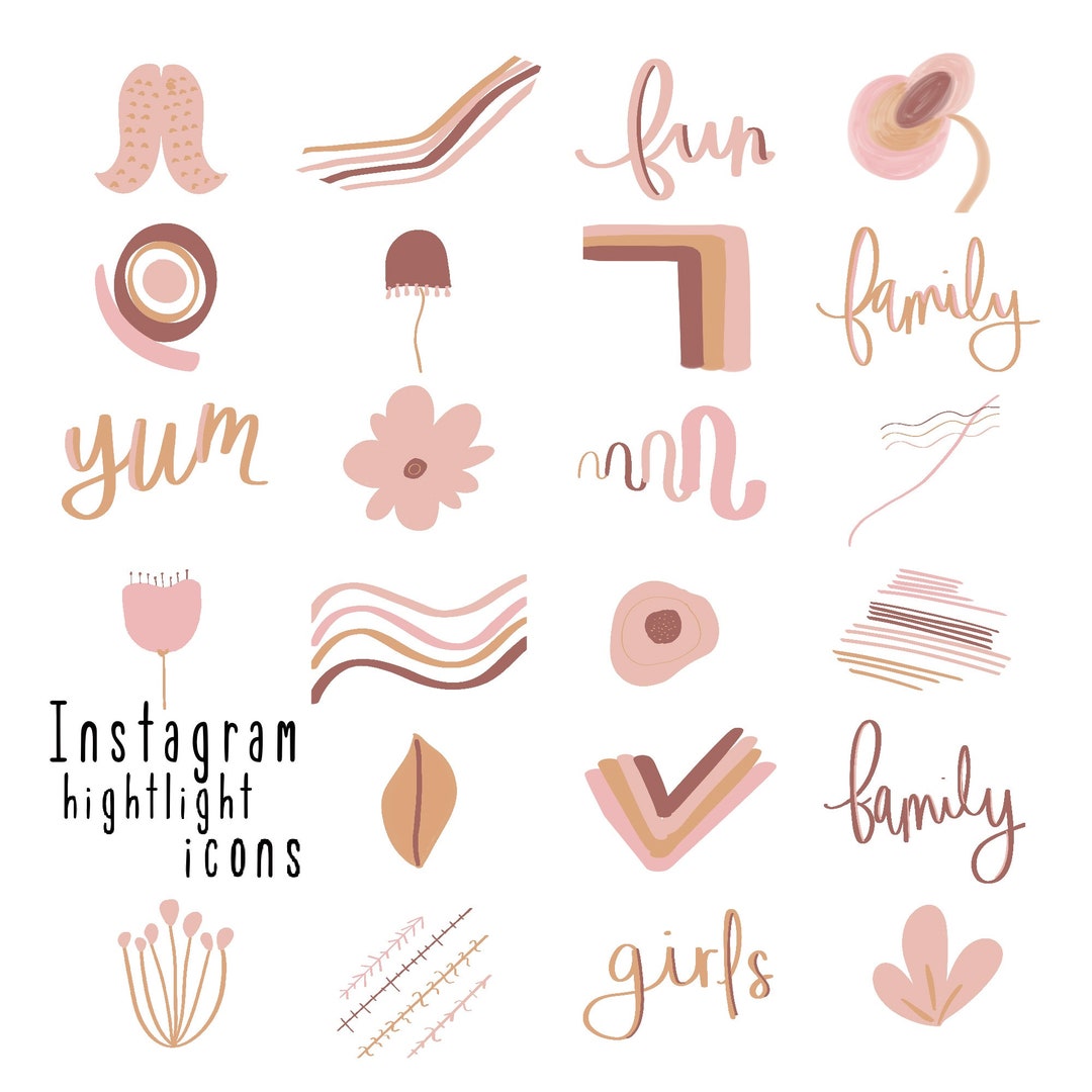Boho Neutral Icons | Instagram Story Highlight Icons | Social Media ...