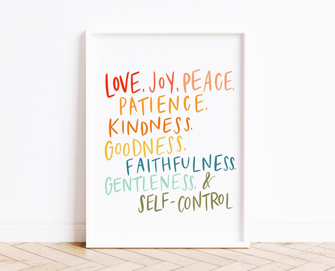 Fruit of the Spirit Wall Art, Christian Print, Scripture Art Printable ...