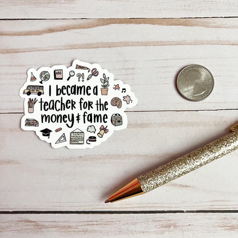 Teacher Sticker Funny Student Teacher Gifts Back to School - Etsy