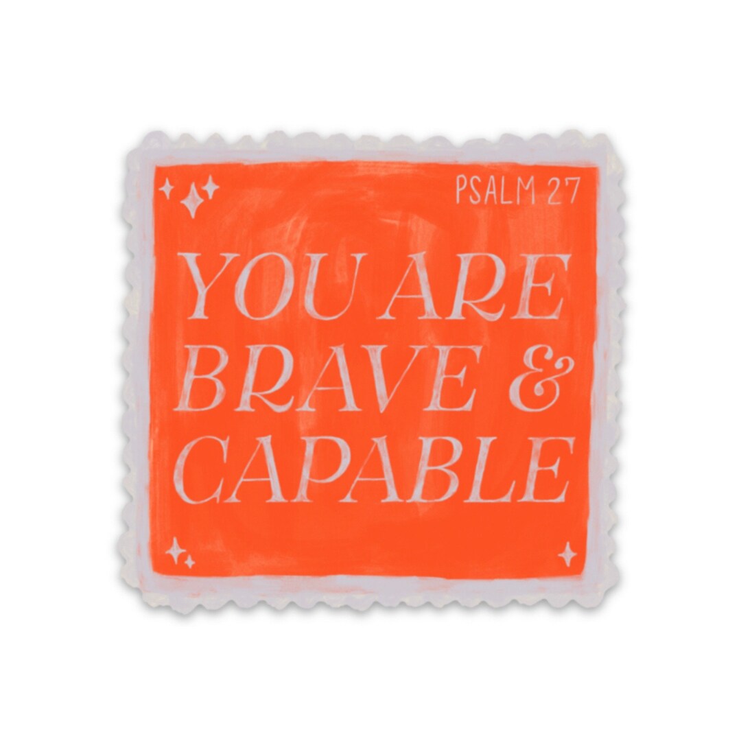 Sticker Quotes | Inspirational Decals | Waterproof Stickers | Brave ...