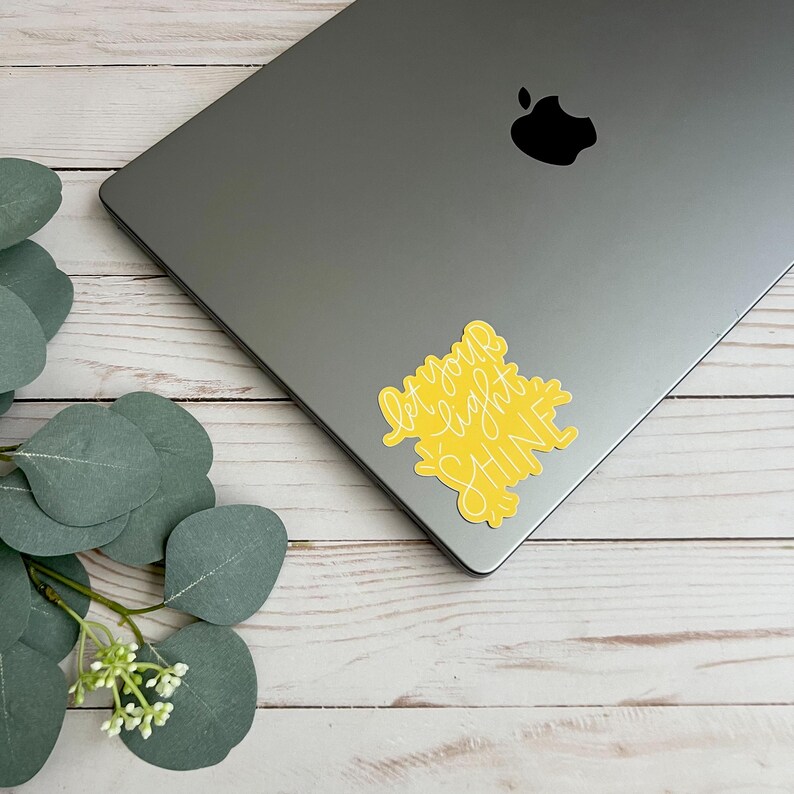 Let Your Light Shine Sticker: Waterproof Christian Decal - Etsy