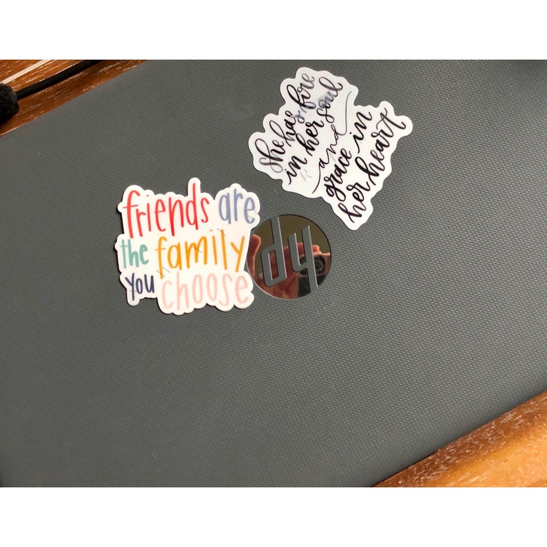 Friends & Family Stickers Sticker Quotes Waterproof Vinyl | Etsy