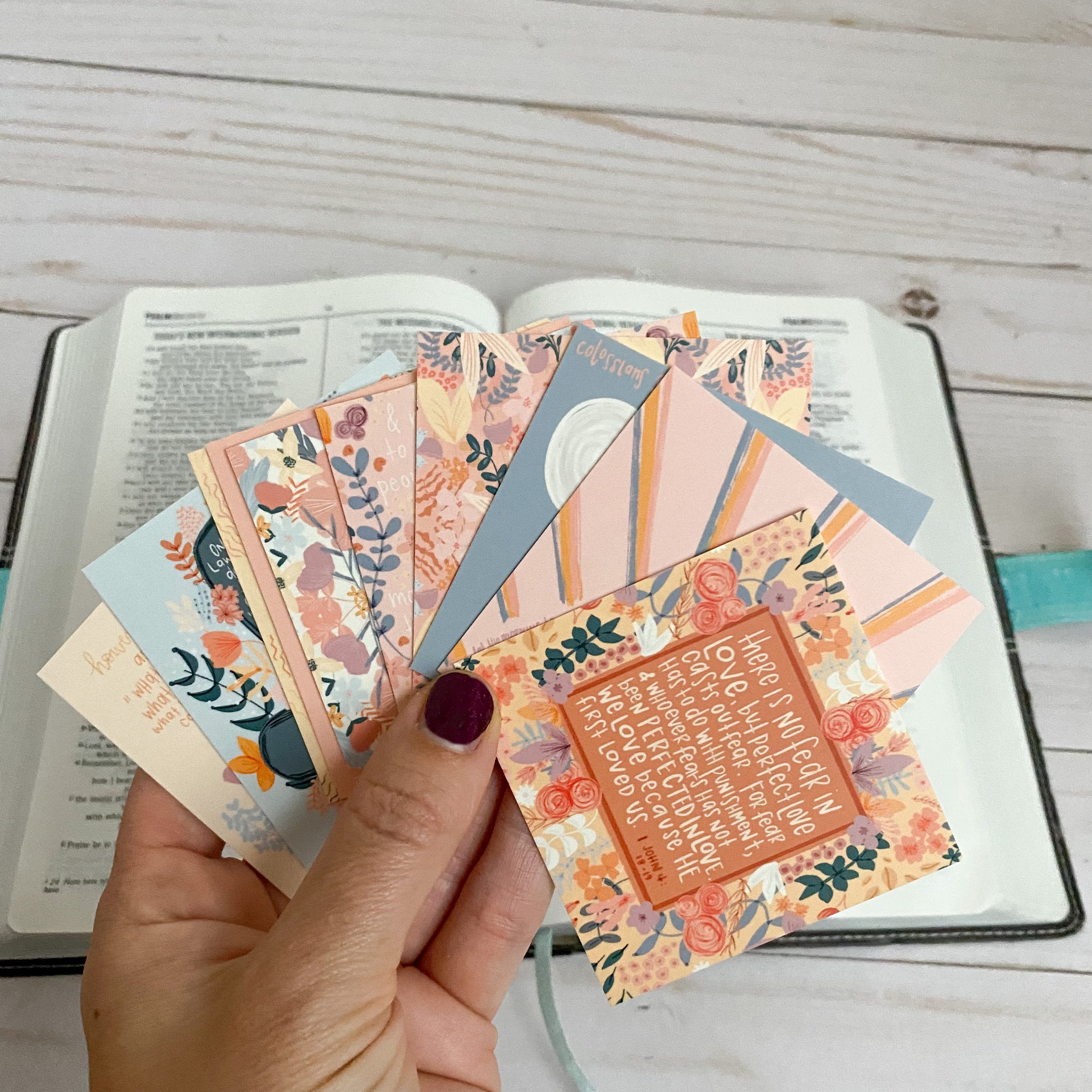 God's Love Bible Verse Cards: Scripture Affirmations - Etsy