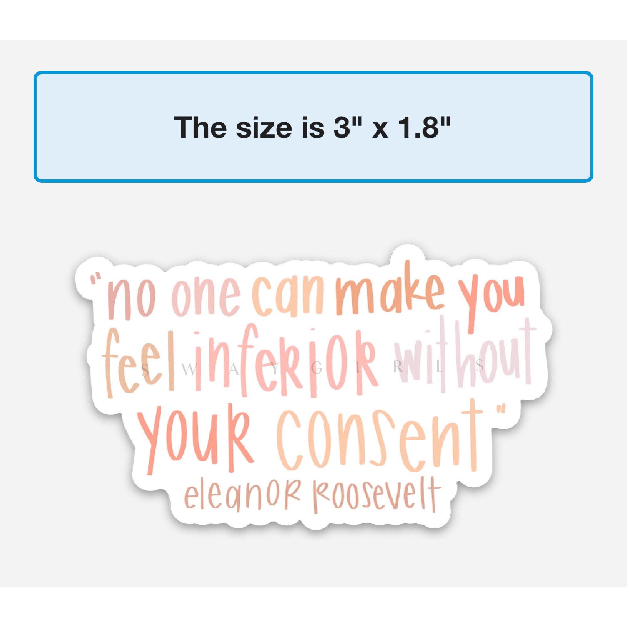 Encouraging & inspirational quotes Waterproof vinyl stickers | Etsy