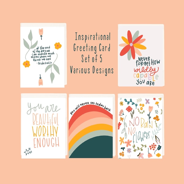 Inspirational Cards - Etsy