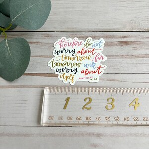 Do Not Worry Sticker | Religious Sticker Quote | Christian Faith Decal ...