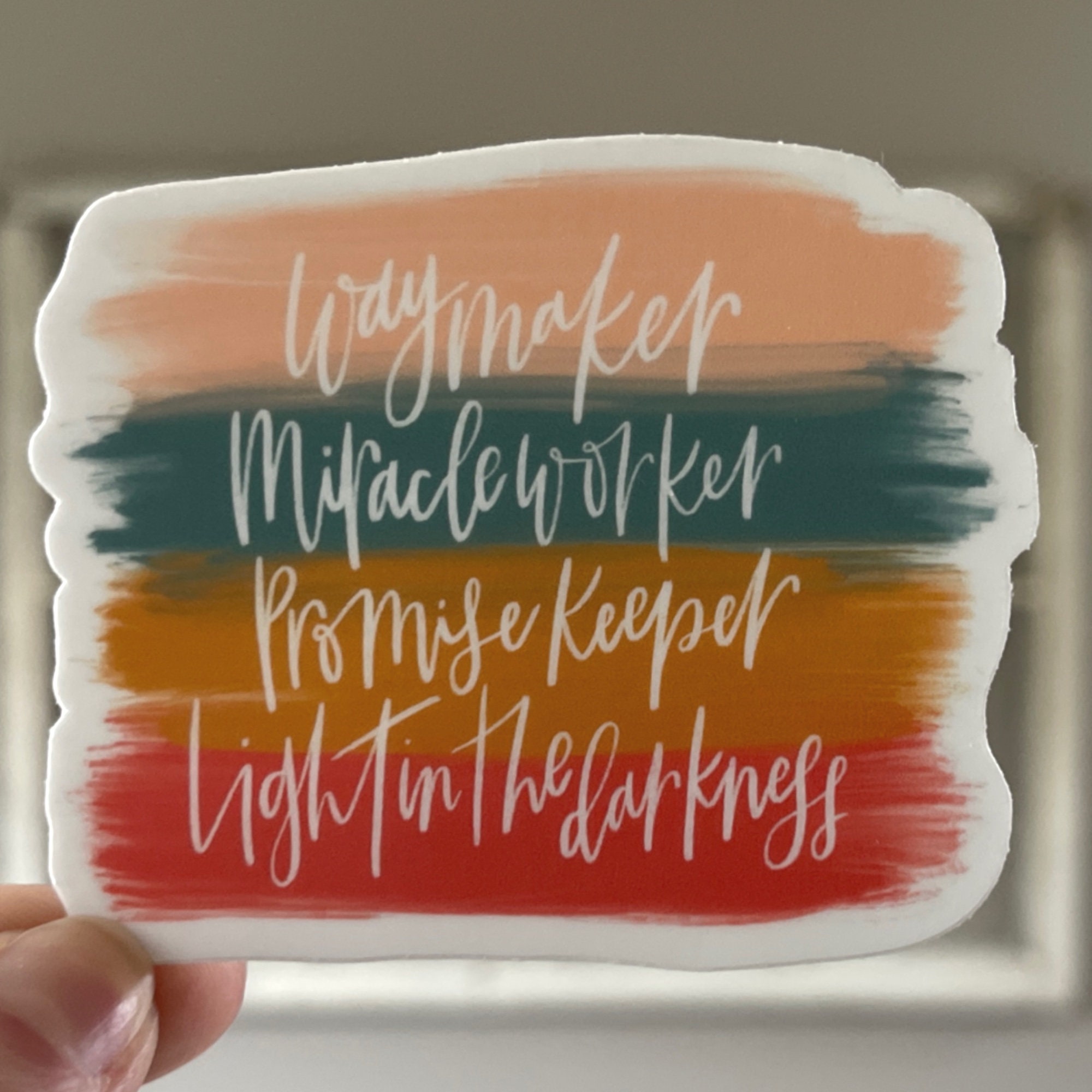 Waymaker sticker Religious Christian stickers Faith Bible | Etsy