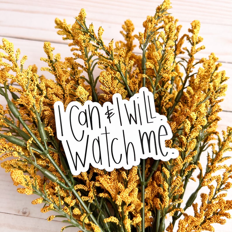 Inspirational Quote Stickers Encouraging Words I Can and I | Etsy