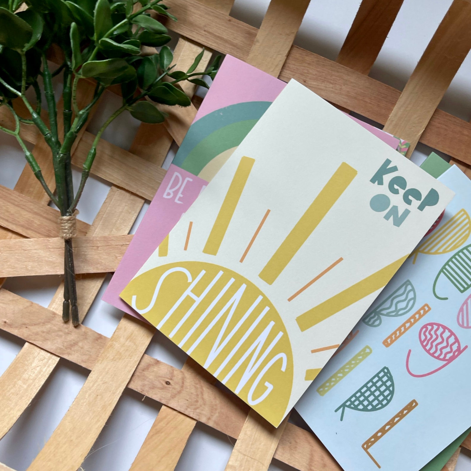 Inspirational Greeting Card Set | Encouraging Quotes Postcards | Set of ...