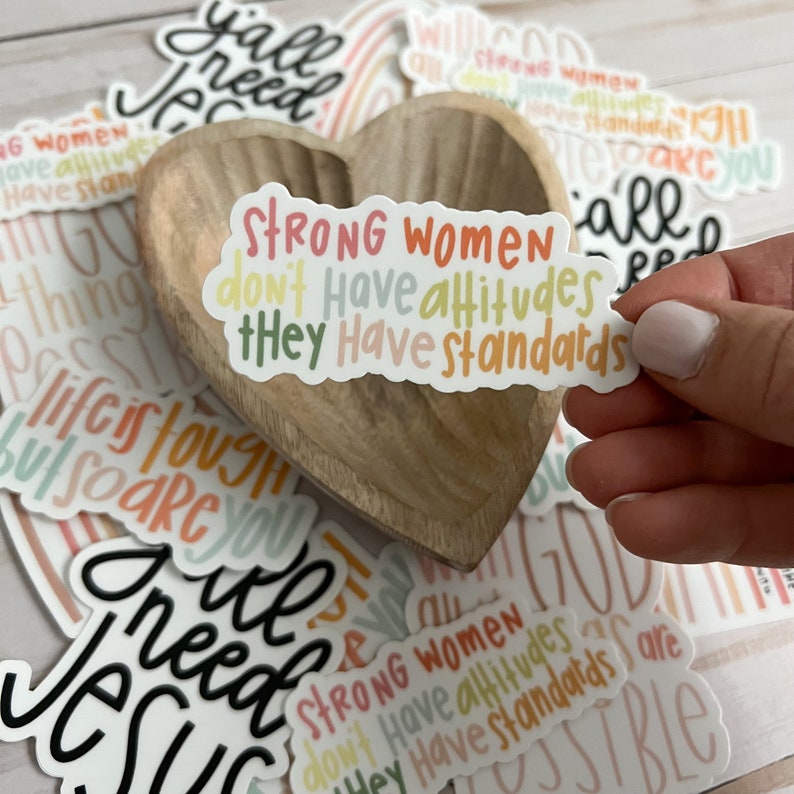 Feminist Sticker Strong Women Affirmation Decal - Etsy