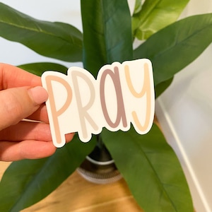 Pray Sticker | Christian Stickers | Faith Decals & Gifts | Prayer ...