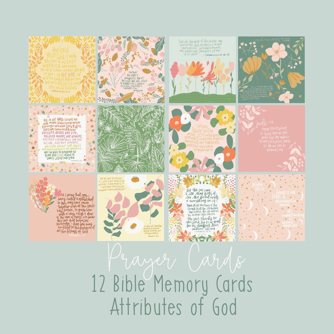 Scripture Cards | Prayer Cards | Bible Memorization | Bible Verses ...