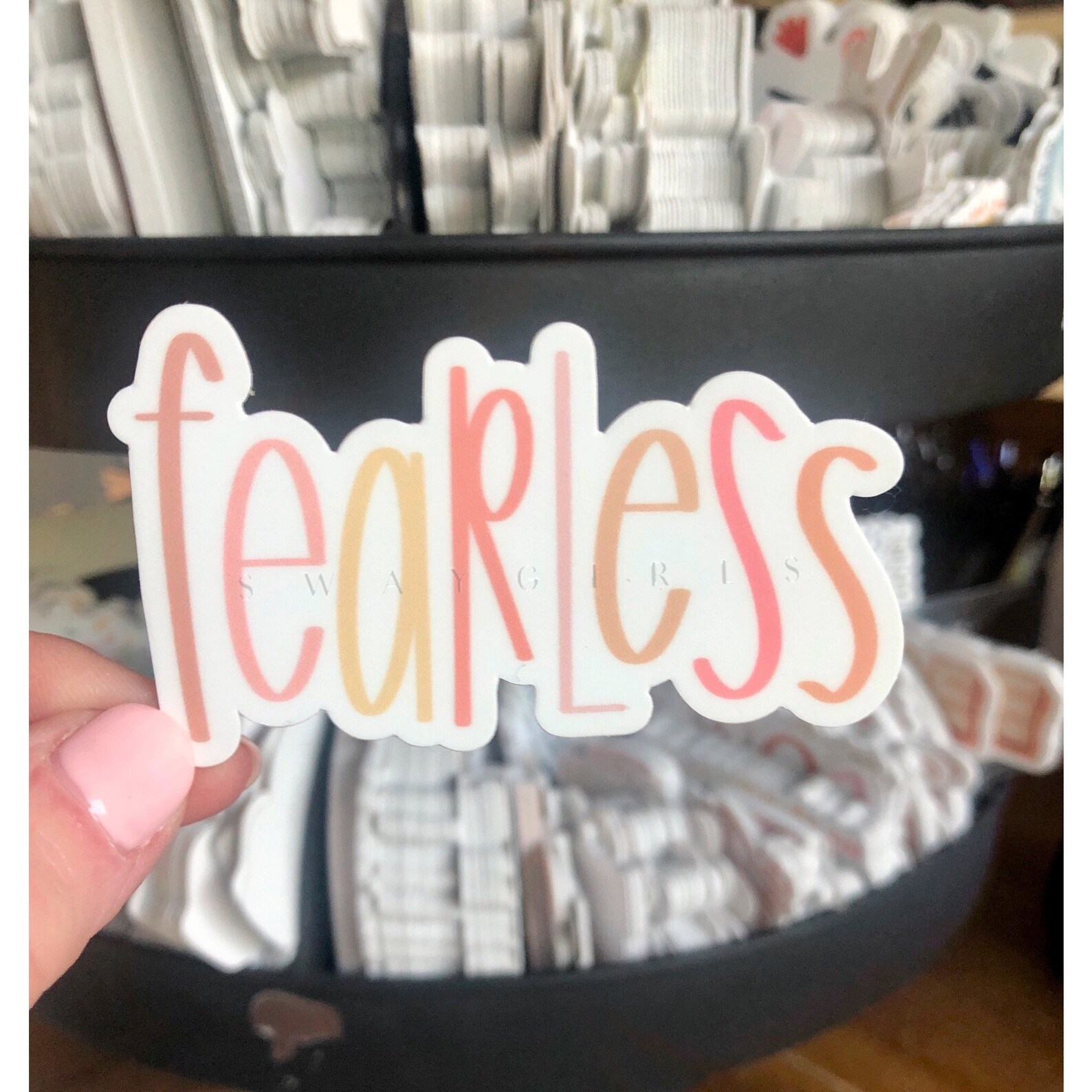 Fearless Sticker No Fear Decal Do Not Be Afraid Sticker | Etsy