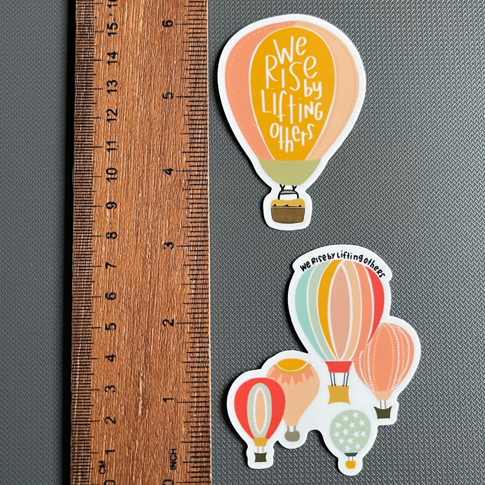 Positive Quote Stickers Inspirational Decals We Rise by | Etsy