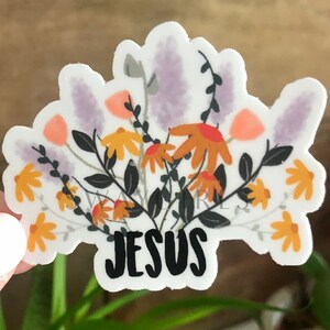 Jesus Sticker Christian Faith Stickers Waterproof Vinyl - Etsy